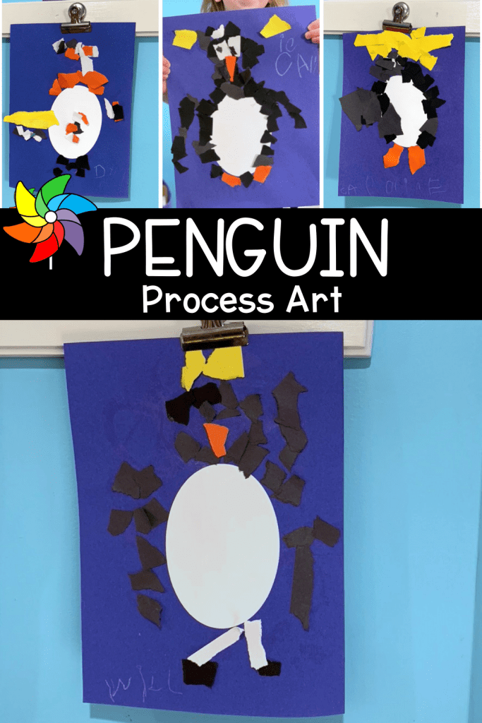 Penguin Process Art PIN - Play to Learn Preschool