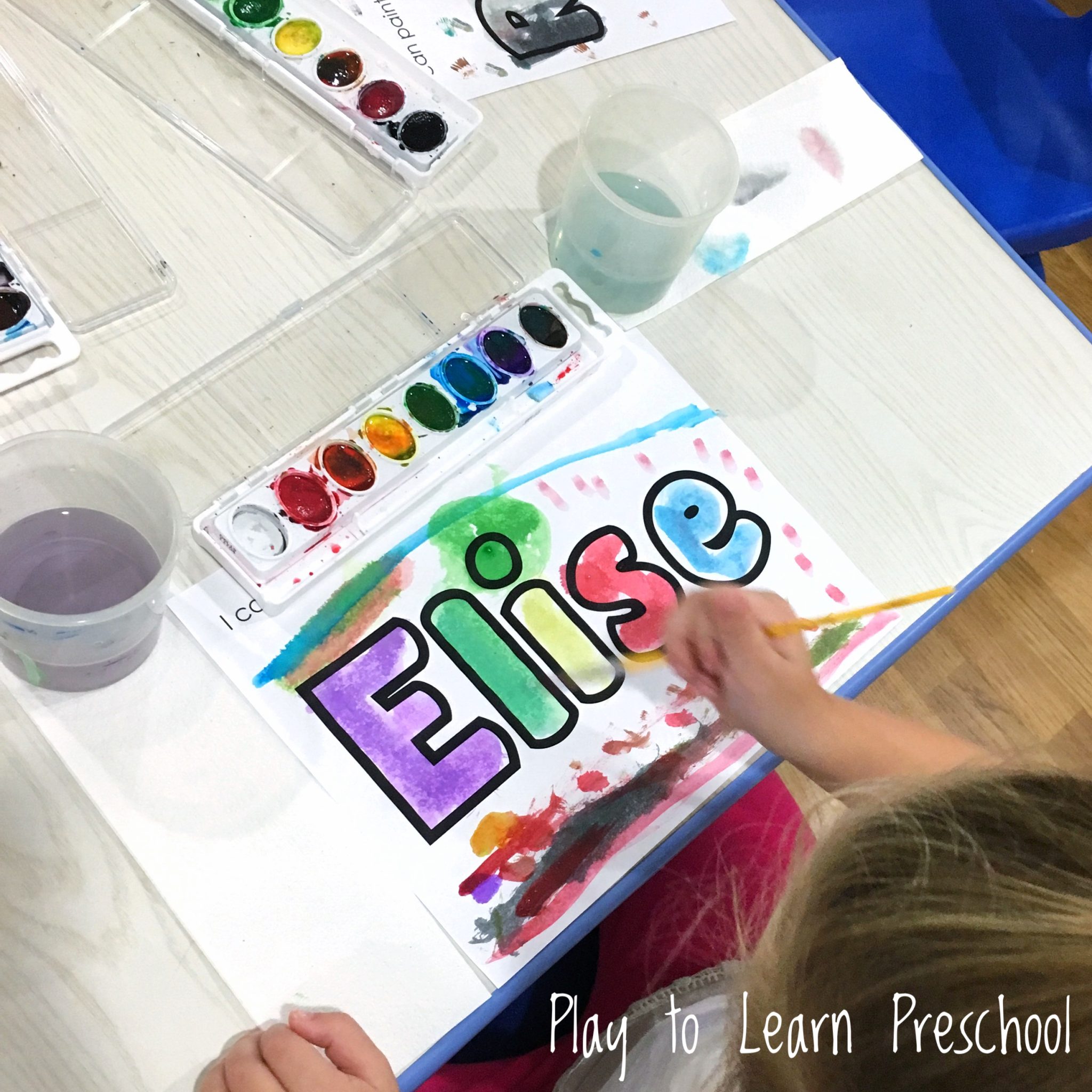 NAME watercolors - Play to Learn Preschool
