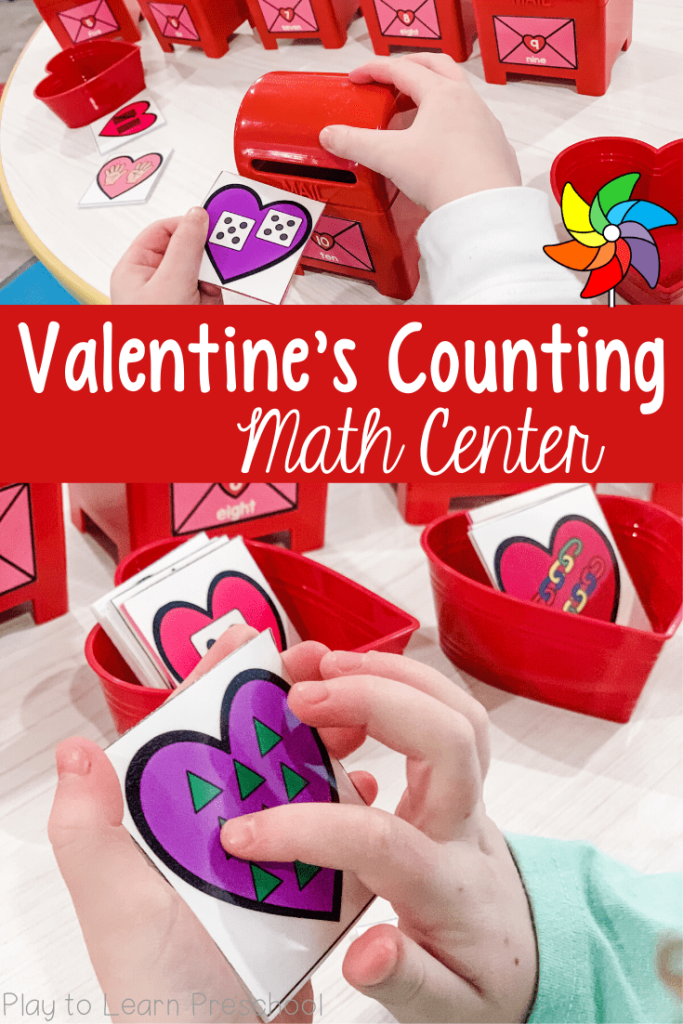 Valentine Counting Activity for Preschoolers - Play to Learn Preschool