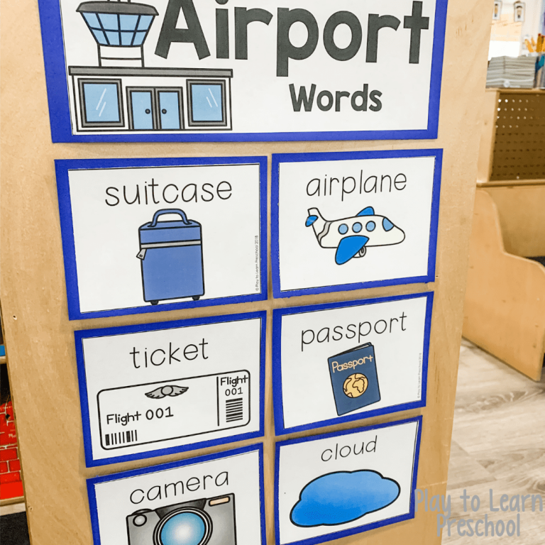 Airport - Airplane Dramatic Play Center for Preschoolers