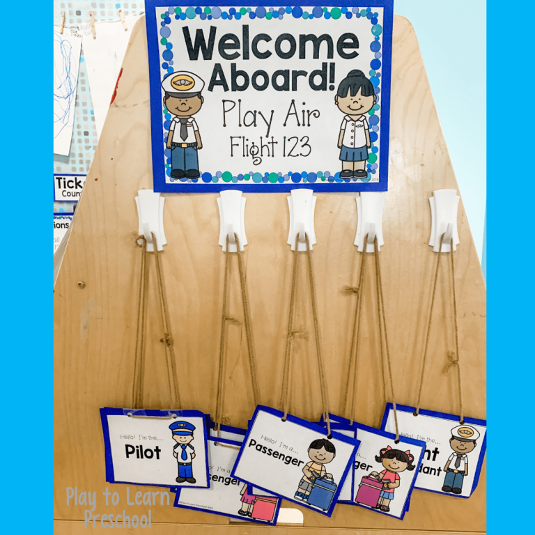 Airport - Airplane Dramatic Play Center for Preschoolers