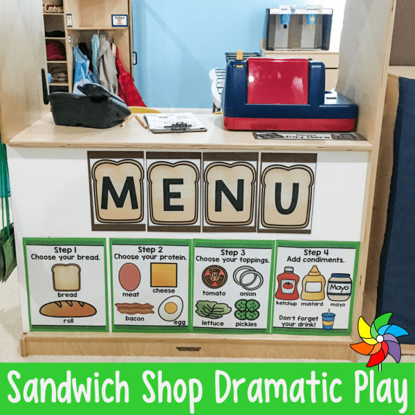Sandwich Shop Dramatic Play Center - Play to Learn Preschool