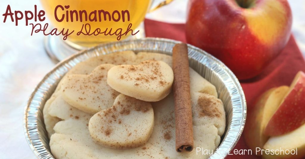 Apple Cinnamon Play Dough - Play to Learn Preschool