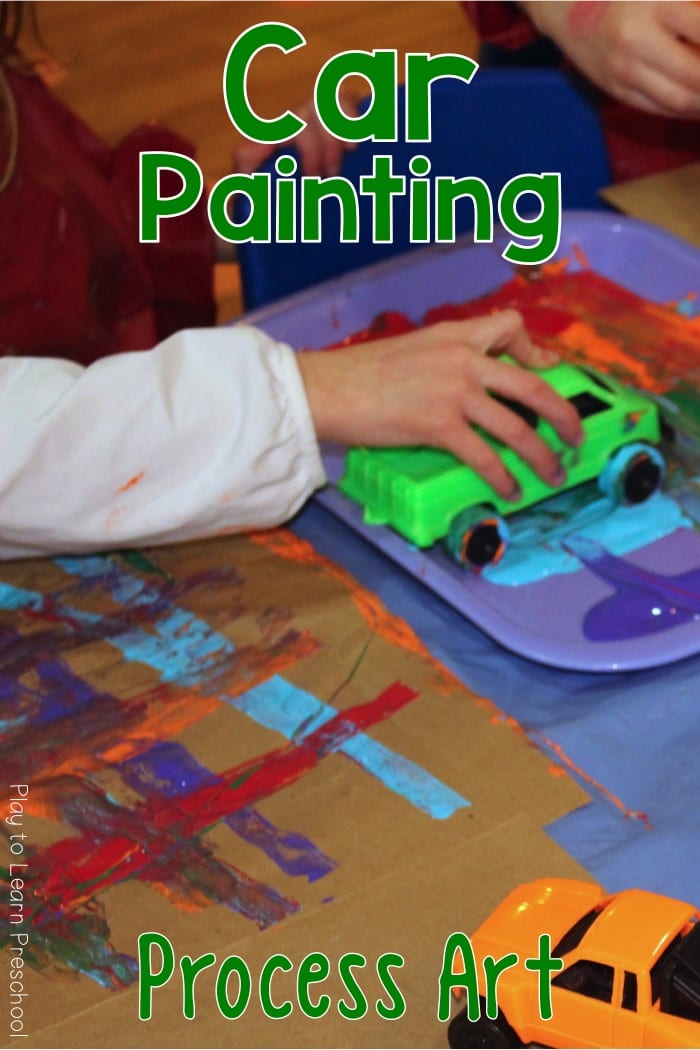 Art Car Painting - Play to Learn Preschool