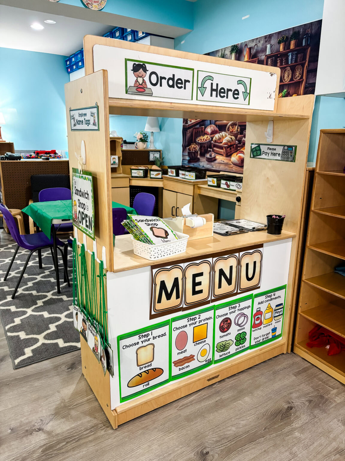 Sandwich Shop Dramatic Play