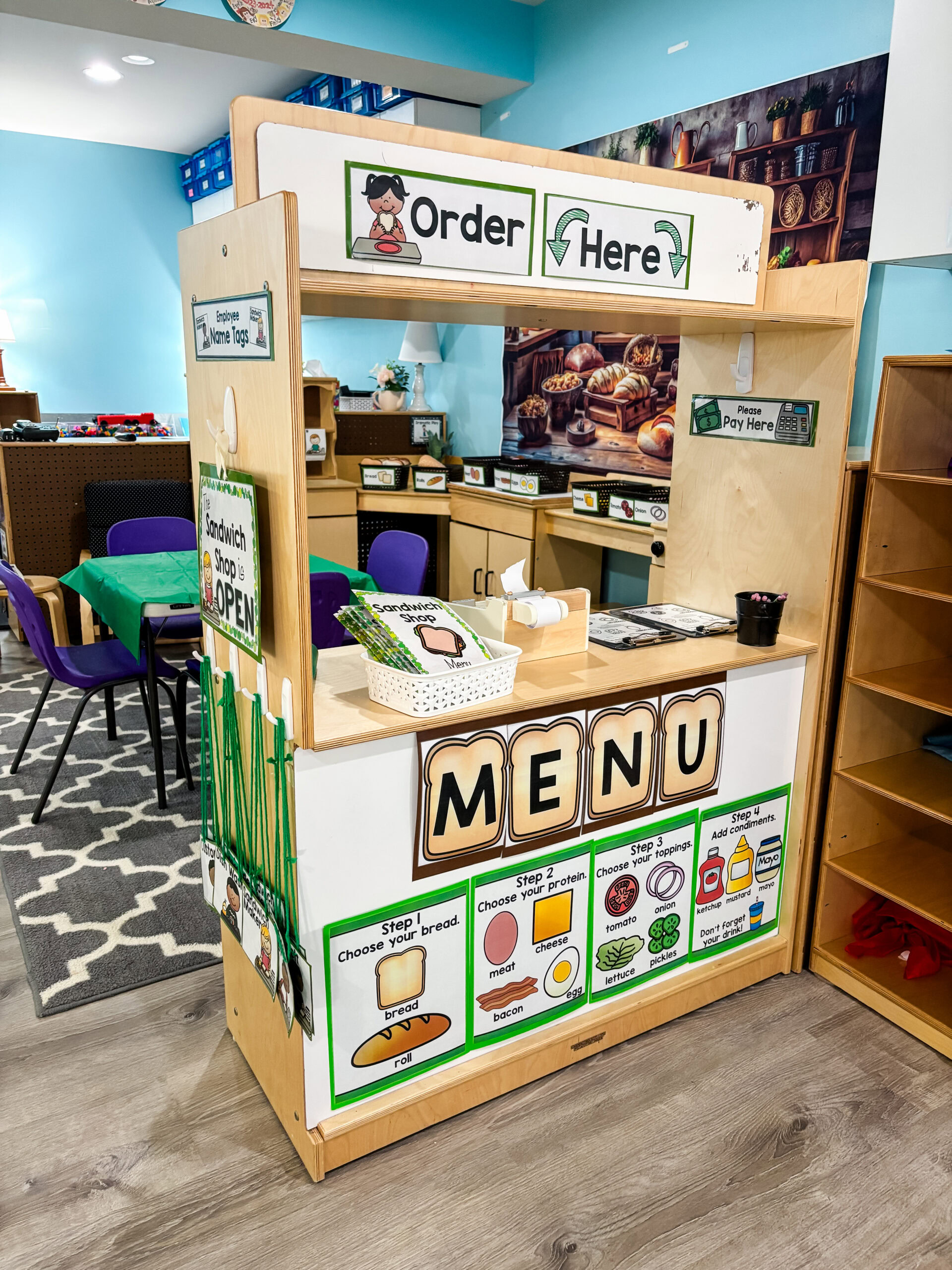 Sandwich Shop Dramatic Play