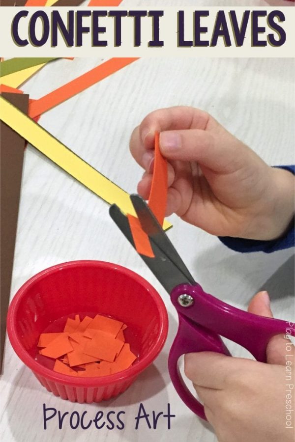 Confetti Cutting Practice Process Art and Free Printable - Play to ...