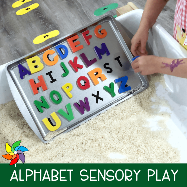 Spring Rainbow Sensory Table - Play to Learn Preschool