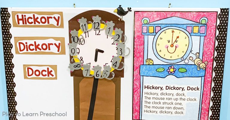 Nursery Rhyme Interactive Bulletin Board for Preschoolers - Play to ...