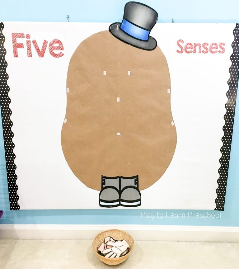 Five Senses Interactive Bulletin Board - Play to Learn Preschool