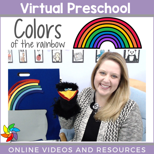 Virtual Preschool - Colors of the Rainbow Circle Time Videos - Play to ...