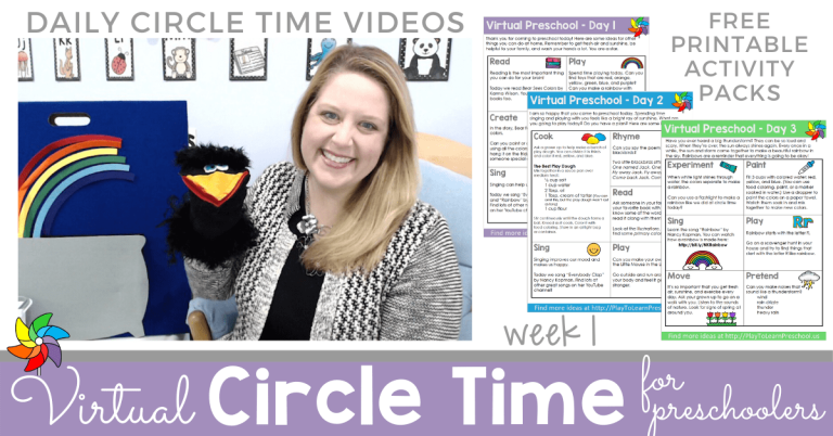 Colors of the Rainbow Circle Time videos - Virtual Preschool - Play to ...