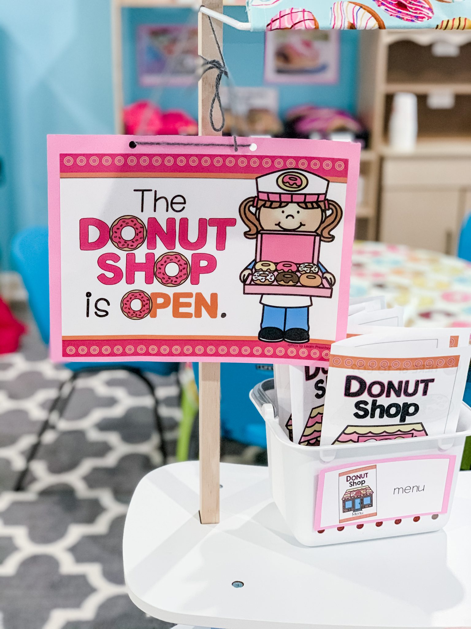Donut Shop Dramatic Play Center for Preschoolers
