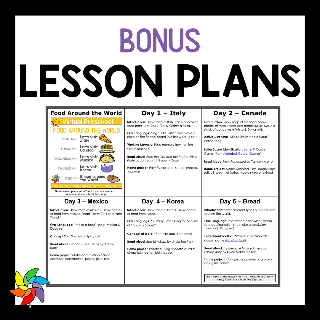 Virtual Preschool Lesson Plans - Play to Learn Preschool