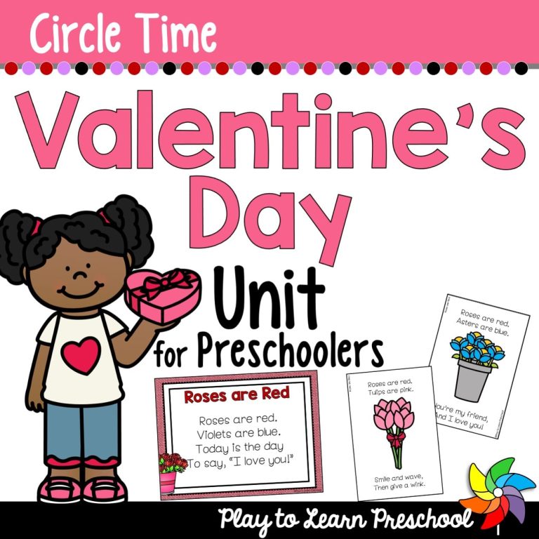 Valentine's Day Circle Time Activities for Preschoolers - Play to Learn ...