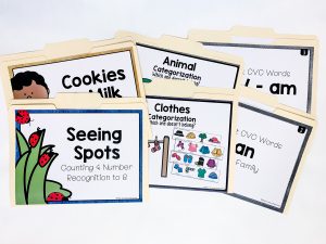 File Folder Games for Pre-K Morning Work