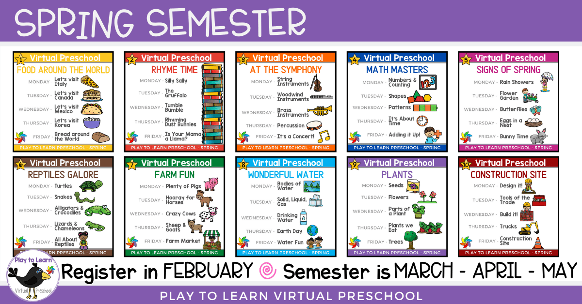 Spring Semester VP - Play to Learn Preschool