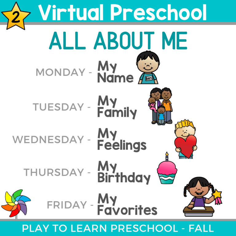 FALL - Week 2 - All About ME - Play to Learn Preschool