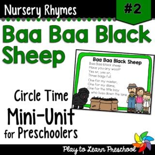 Nursery Rhyme Activities for the Preschool Classroom