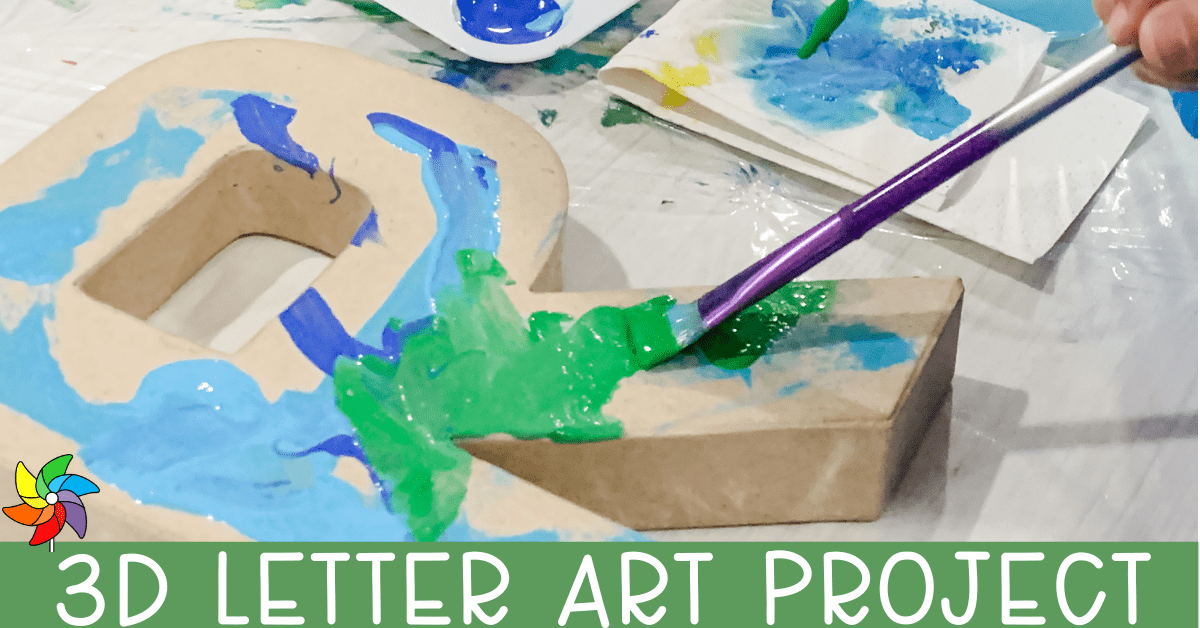 3D Letter Art Projects For Preschoolers