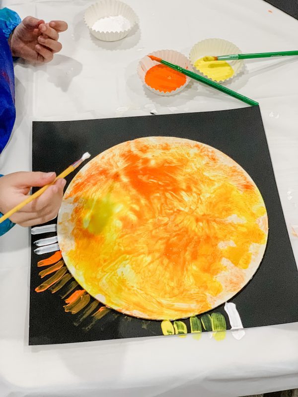 Sunshine Process Art Project for Preschoolers