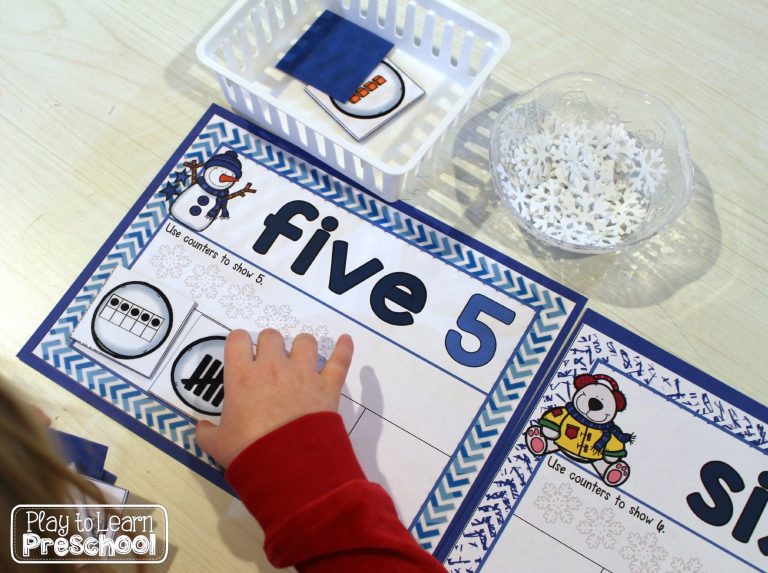 Winter Counting Practice for Preschoolers