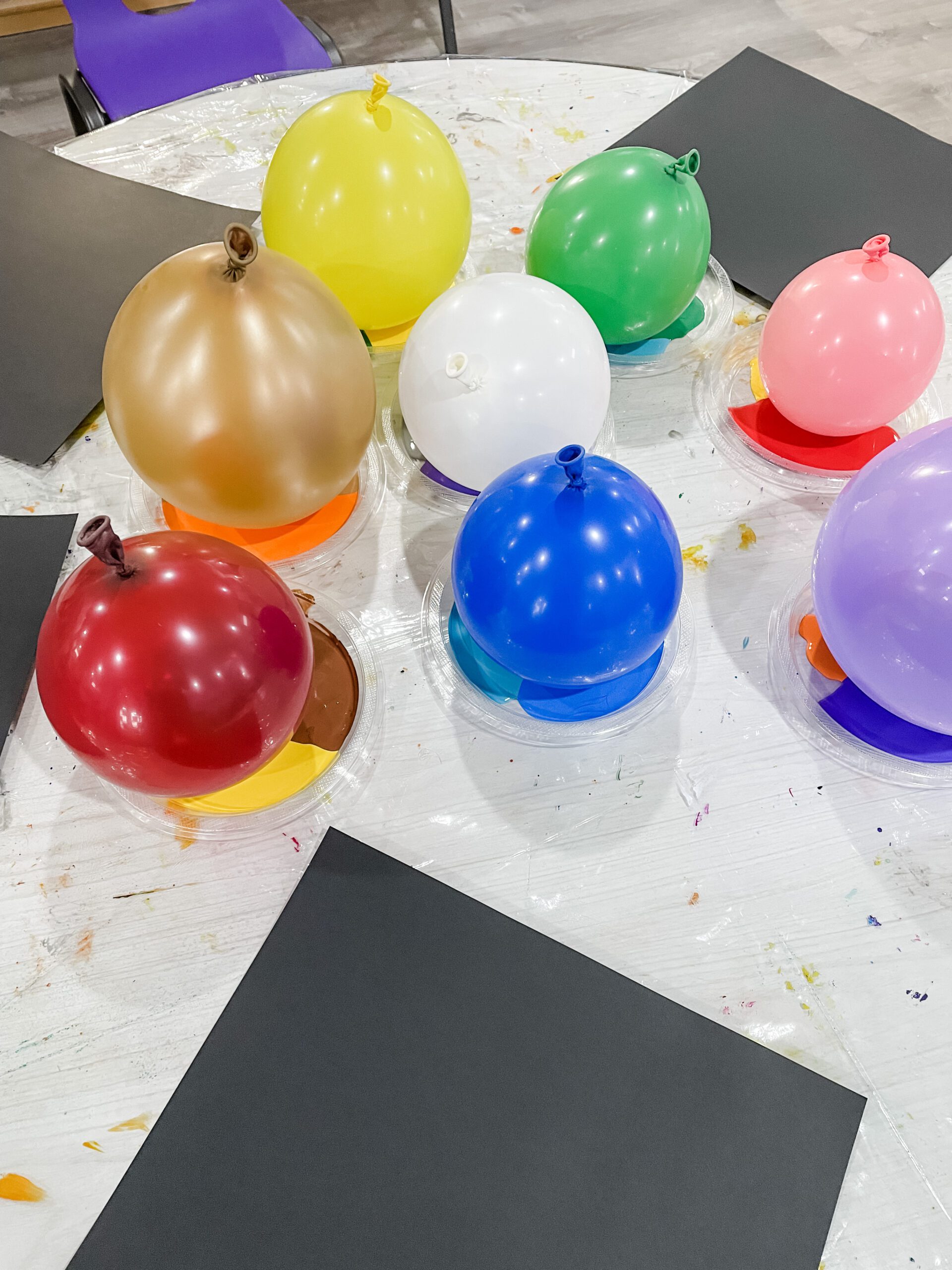 Balloon Print Art for Preschoolers