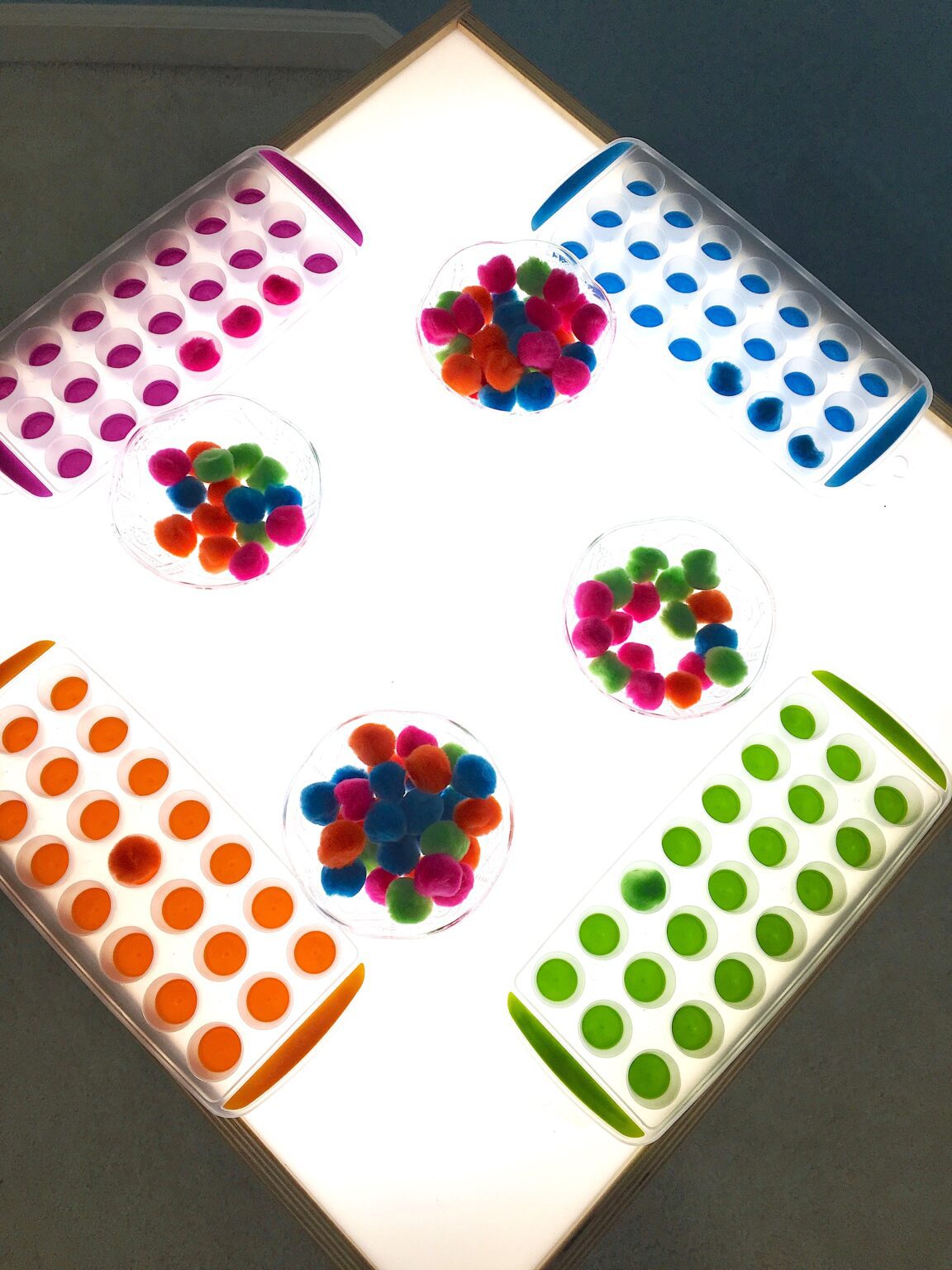 Light Table Color Sorting Activities