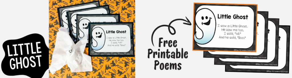 Little Ghost Poem for Preschool