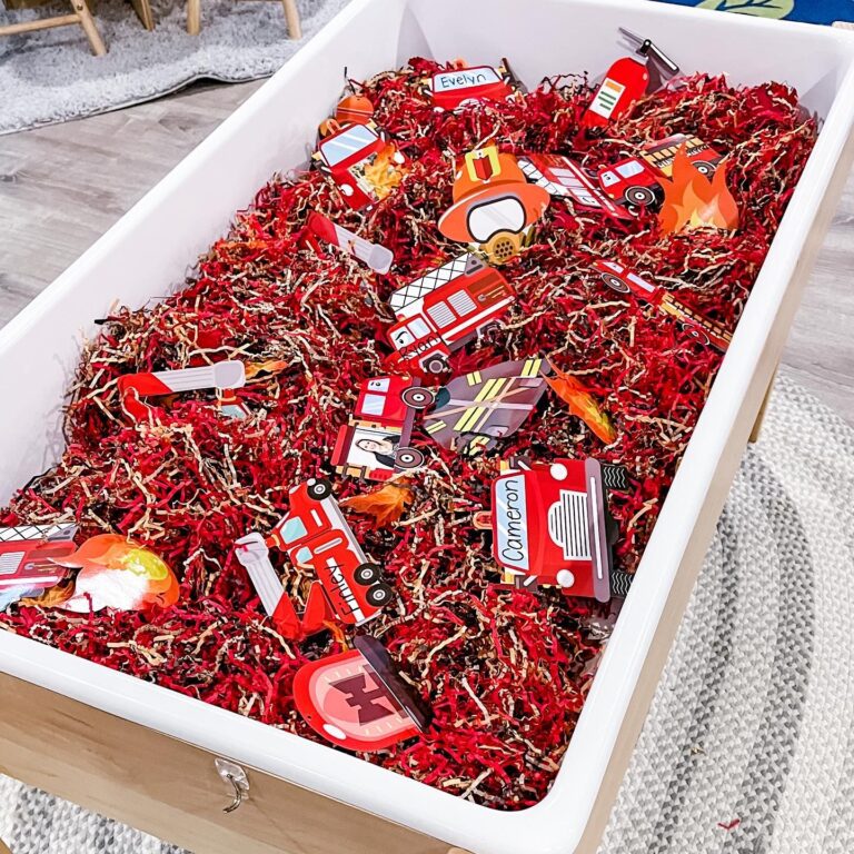 Fire Safety Sensory Play - Play to Learn Preschool