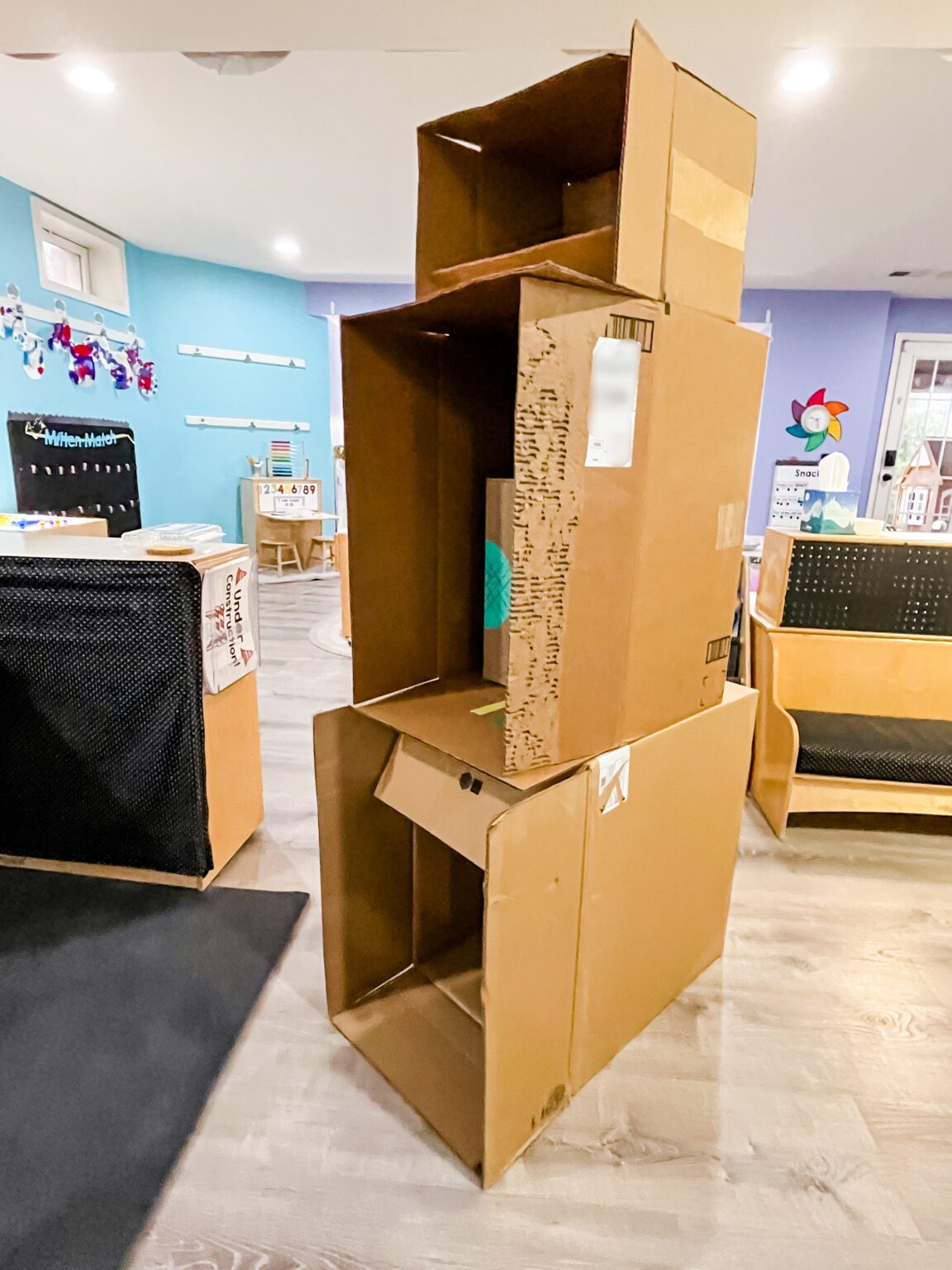 Box Play in the Block Area - Play to Learn Preschool