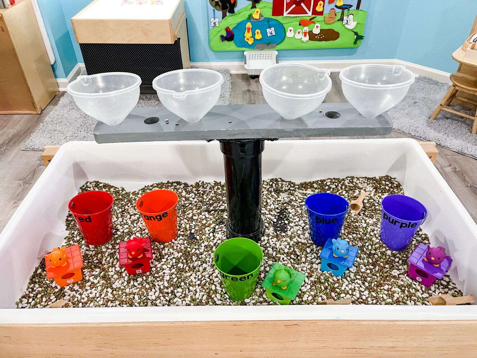 3 Bird Themed Sensory Bins for Preschool