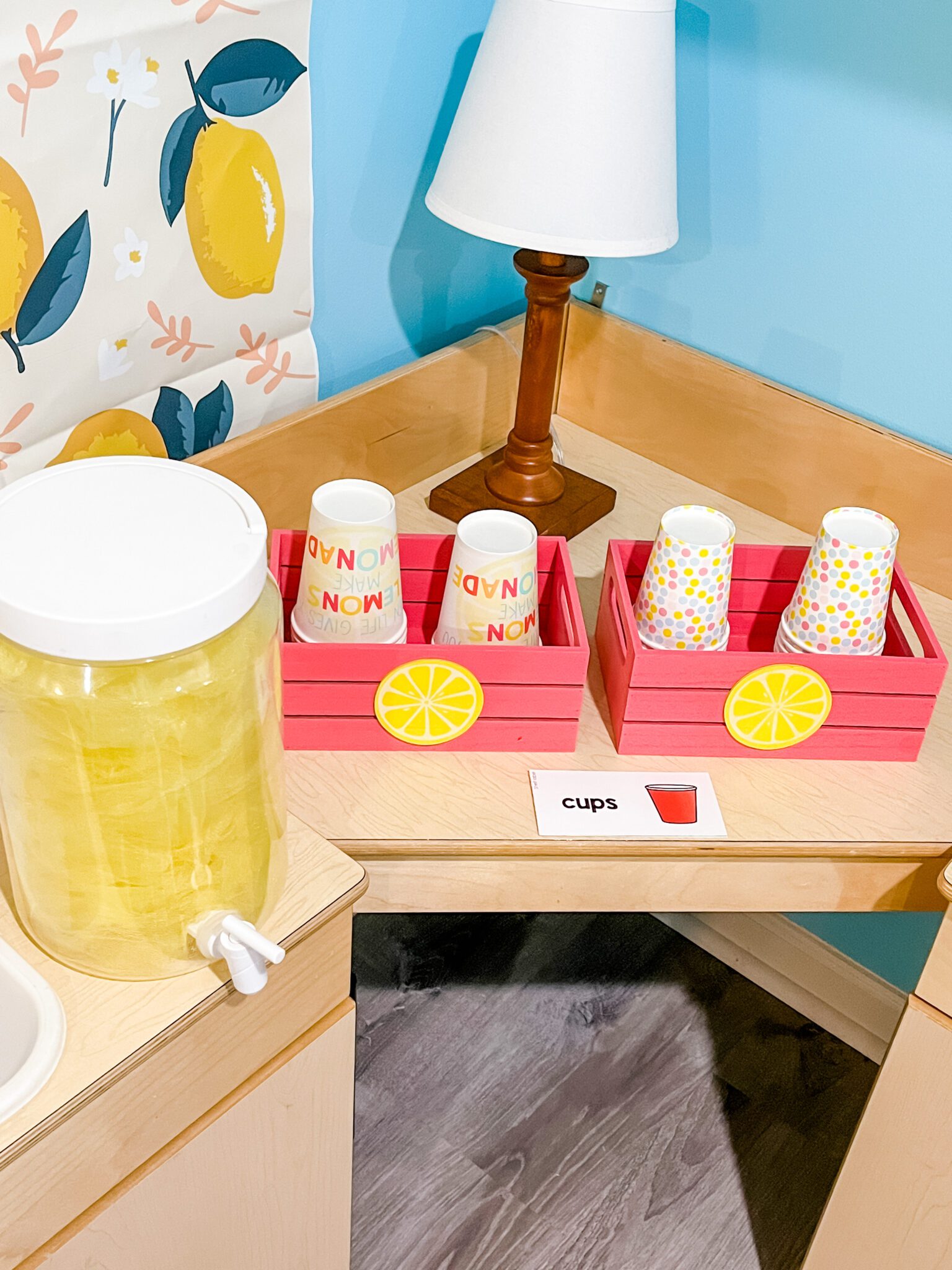 Sweet and Lovely Lemonade Stand Dramatic Play - Play to Learn Preschool