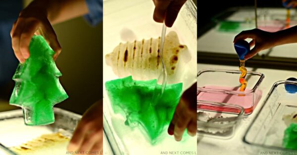 Christmas Light Table Activities for the Preschool Classroom - Play to ...