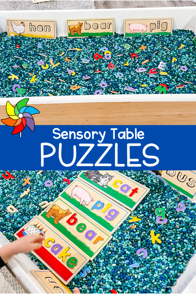 Sensory Table Puzzles - Play to Learn Preschool