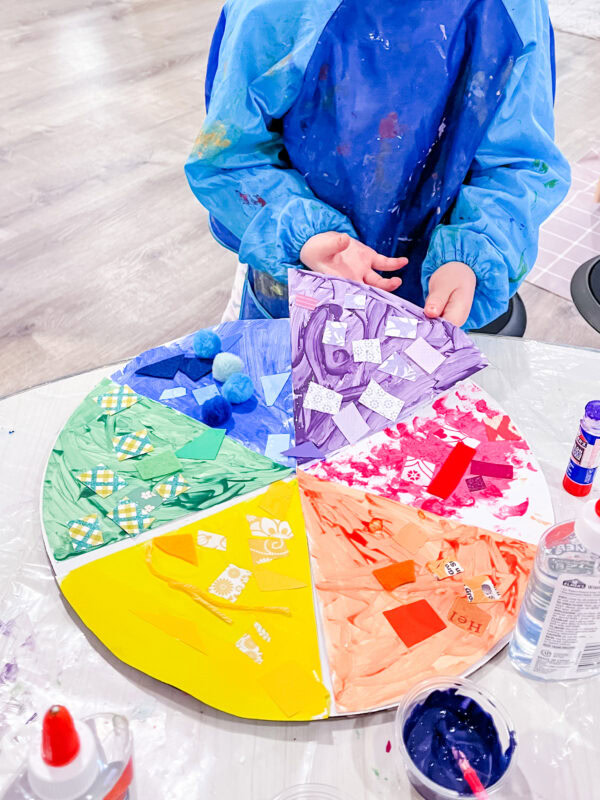 Preschool Color Wheel Art Activity - Play to Learn Preschool