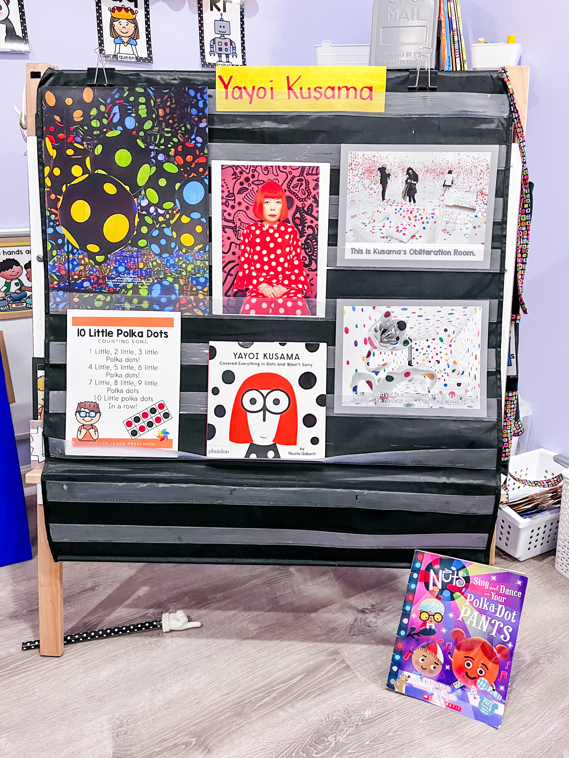 Polka Dot Letters - a Preschool-Friendly Kusama Art Project - Play to ...