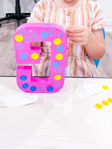 Polka Dot Letters - a Preschool-Friendly Kusama Art Project - Play to ...