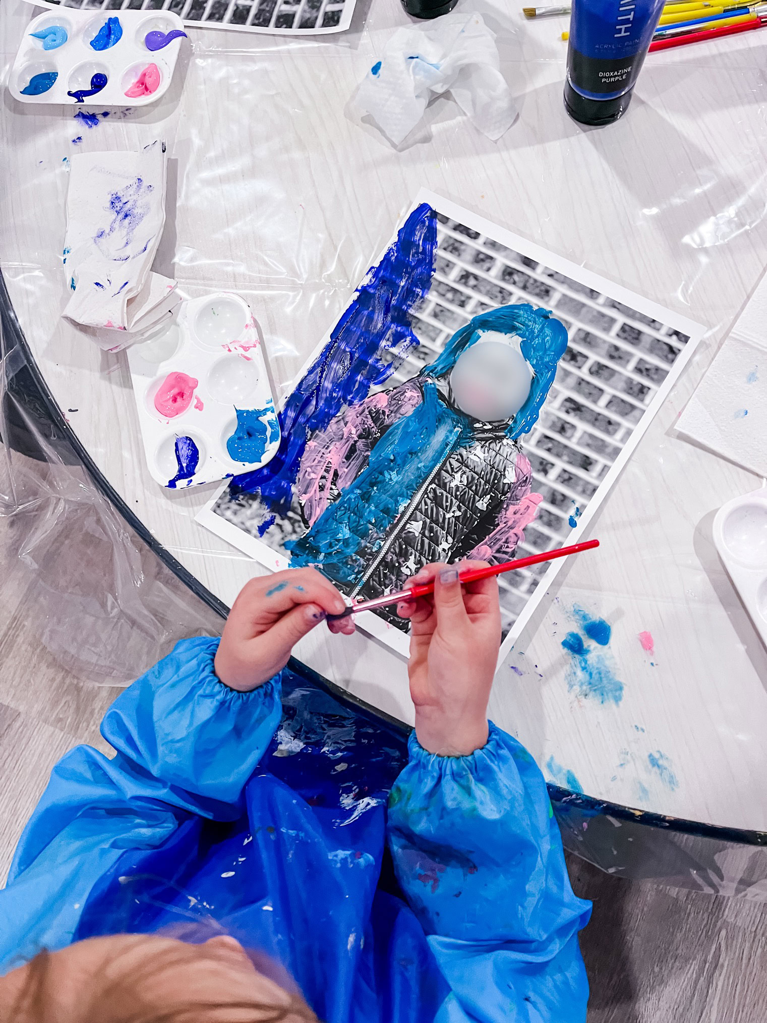 Simple Frida Kahlo Art Project for Preschoolers - Play to Learn Preschool