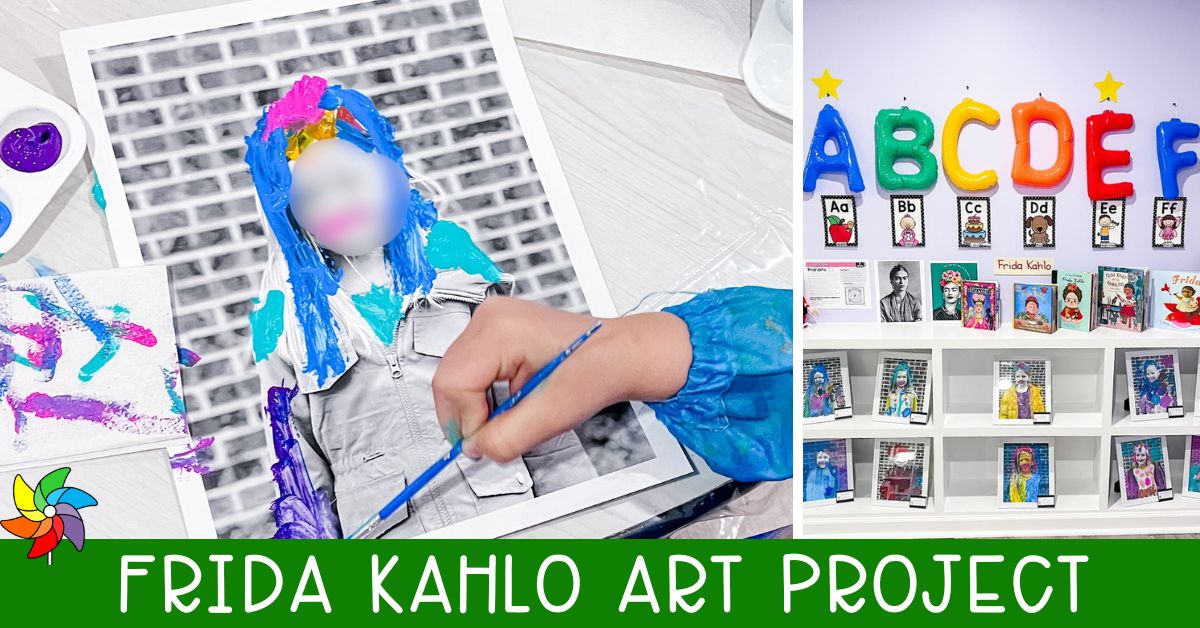 Simple Frida Kahlo Art Project for Preschoolers - Play to Learn Preschool