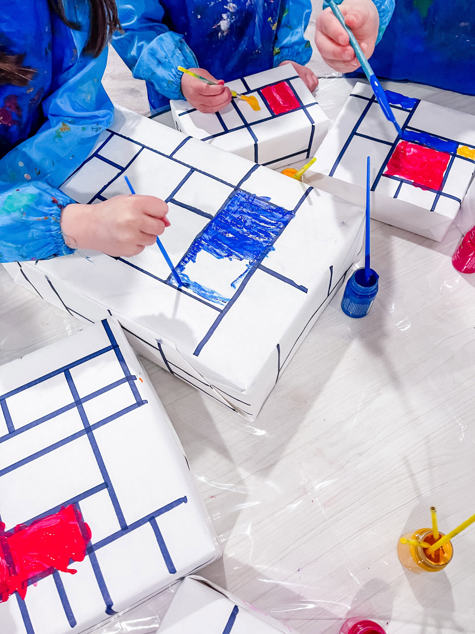 Piet Mondrian Blocks for Preschoolers - Block Process Art - Play to ...
