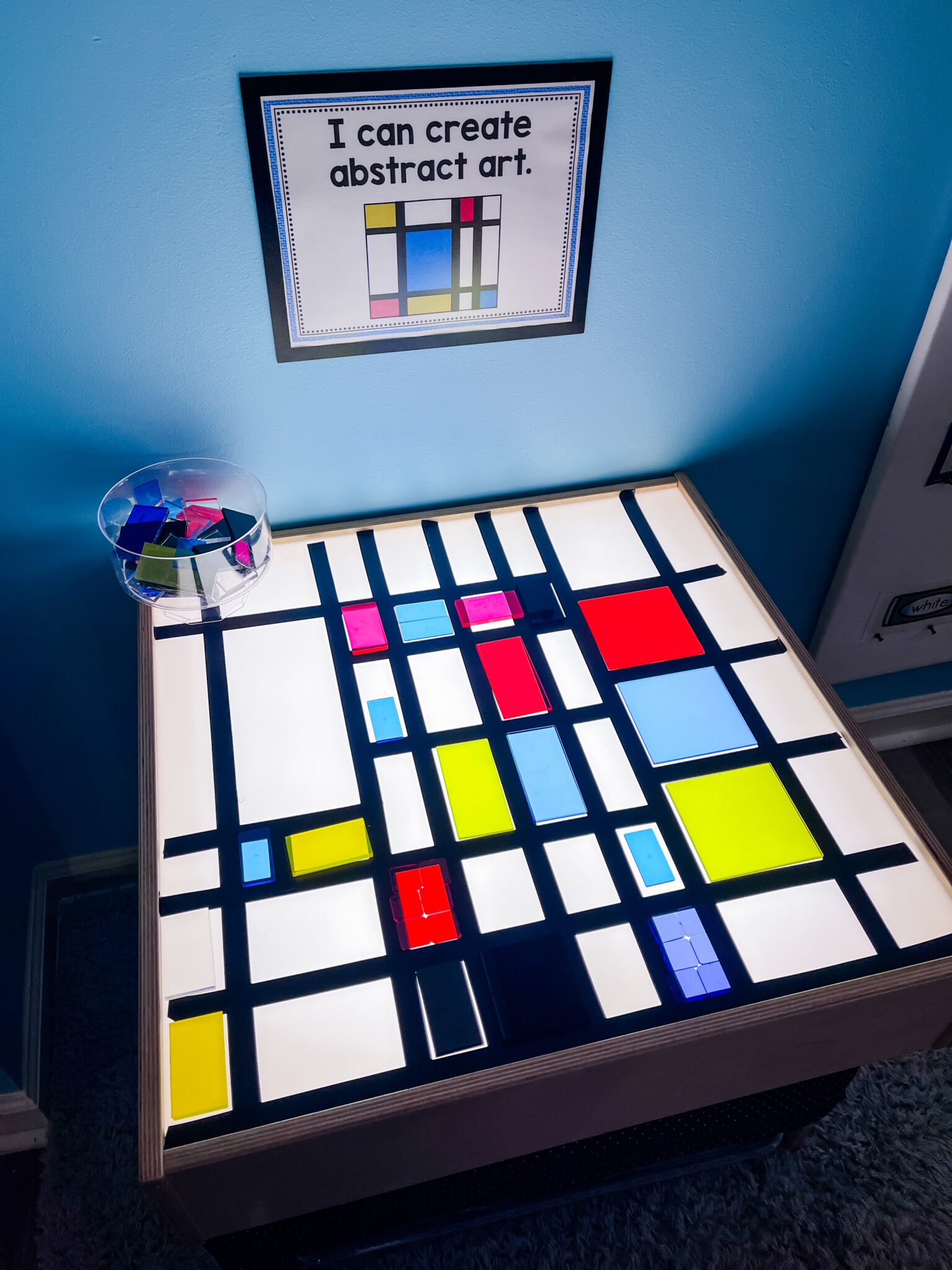 Piet Mondrian Blocks for Preschoolers - Block Process Art - Play to ...