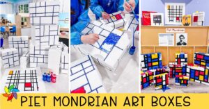 Piet Mondrian Blocks for Preschoolers - Block Process Art - Play to ...