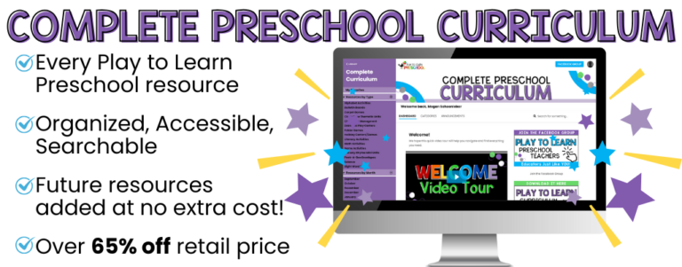 Complete Preschool Curriculum (5) - Play to Learn Preschool