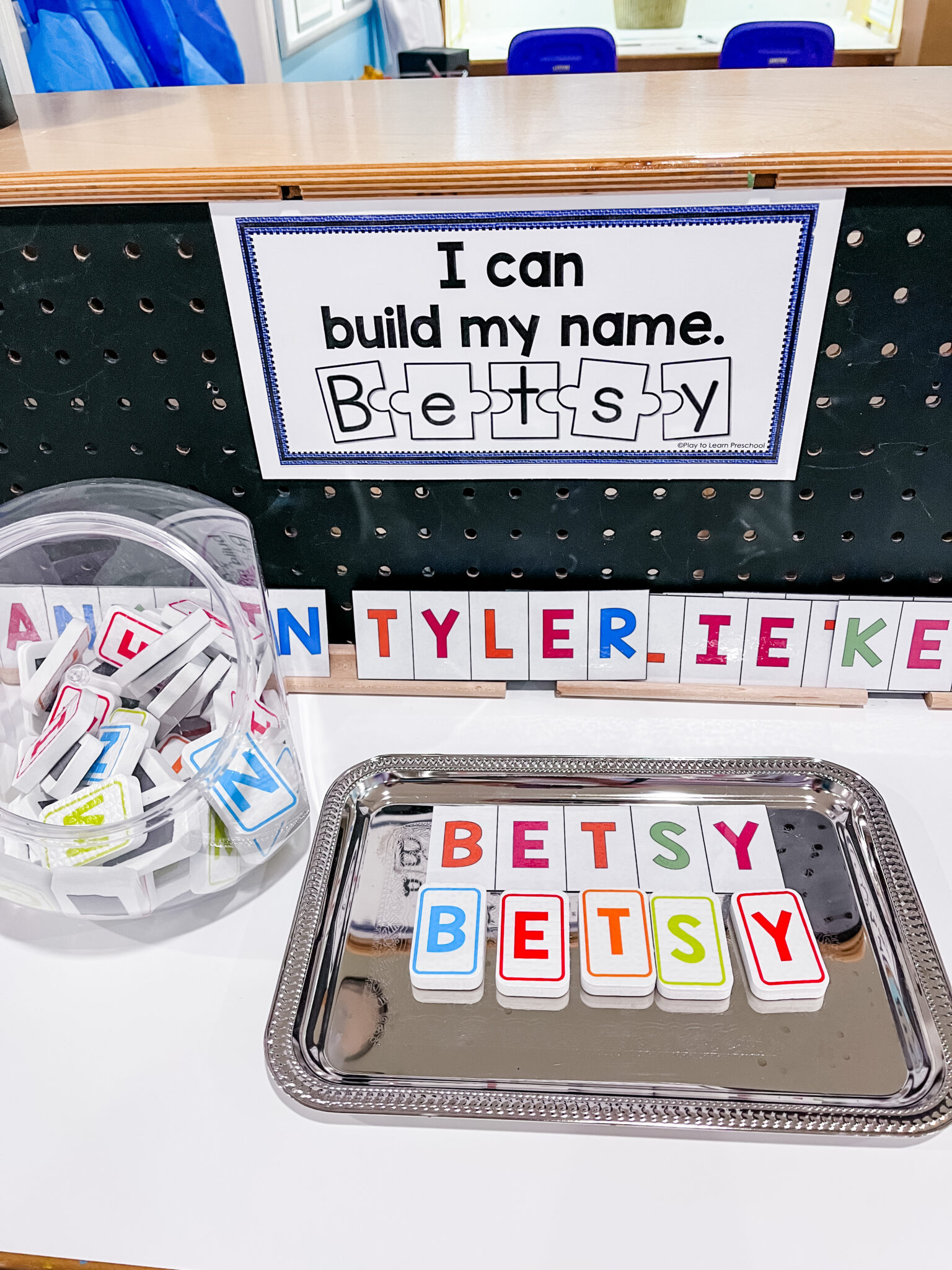 Magnetic Name Practice for Building Letter Recognition - Play to Learn ...