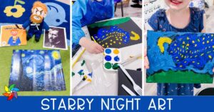 Starry Night Art Activity: Van Gogh for Young Artists - Play to Learn ...