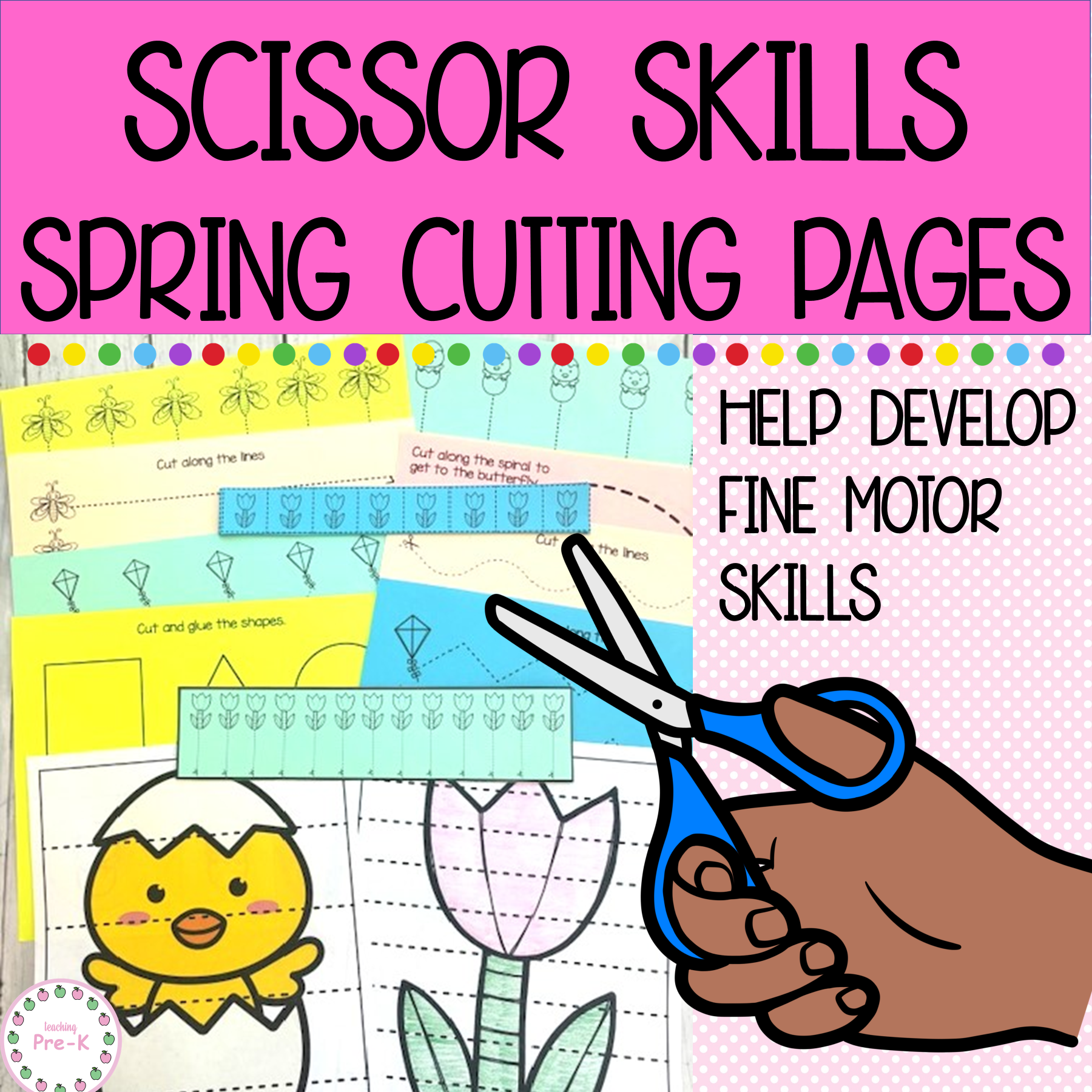 Teaching Pre-K Ms.Melanie - Scissor Skills - Play to Learn Preschool