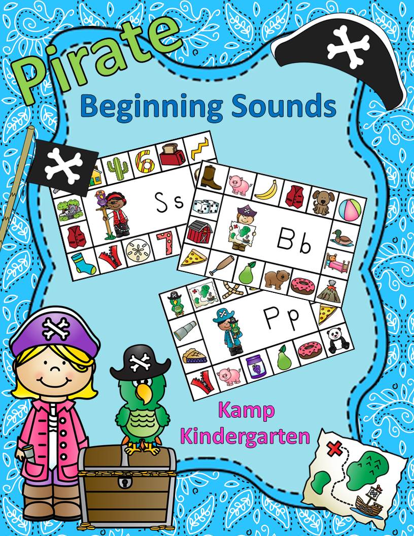 Kamp Kindergarten Pirate Beginning Sounds - Play to Learn Preschool