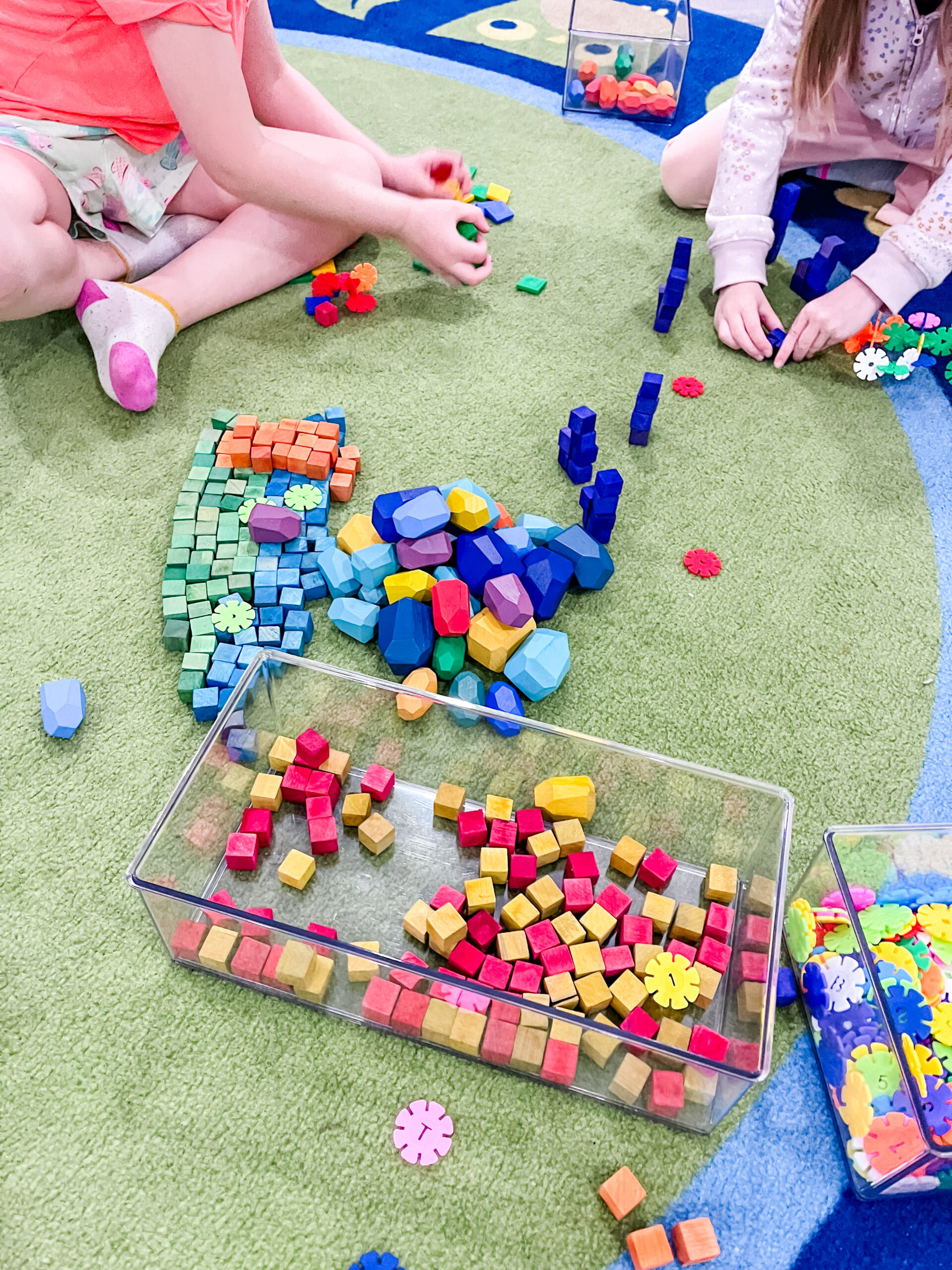 Rainbow Loose Parts Play for Preschool - Play to Learn Preschool
