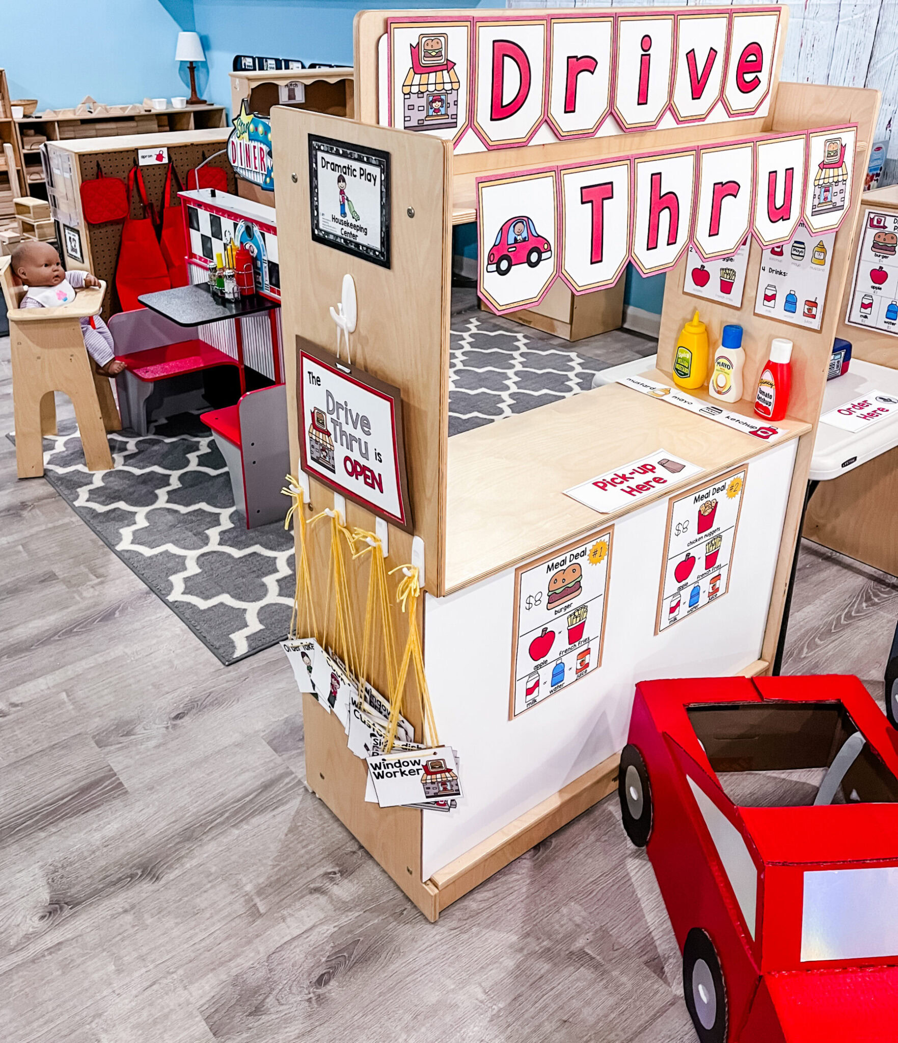 Dramatic Play Drive-Thru for Preschoolers - Play to Learn Preschool